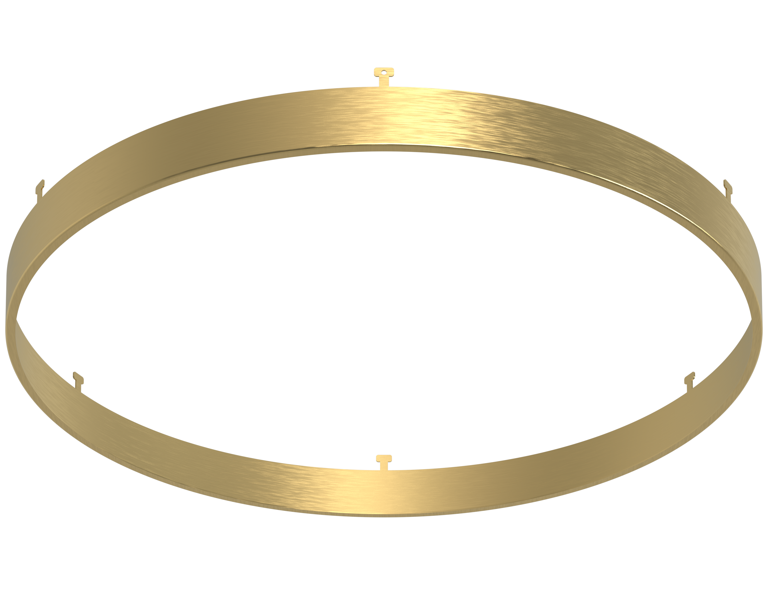 12" Round Brushed Brass Surface Mount Cover – Goodlite