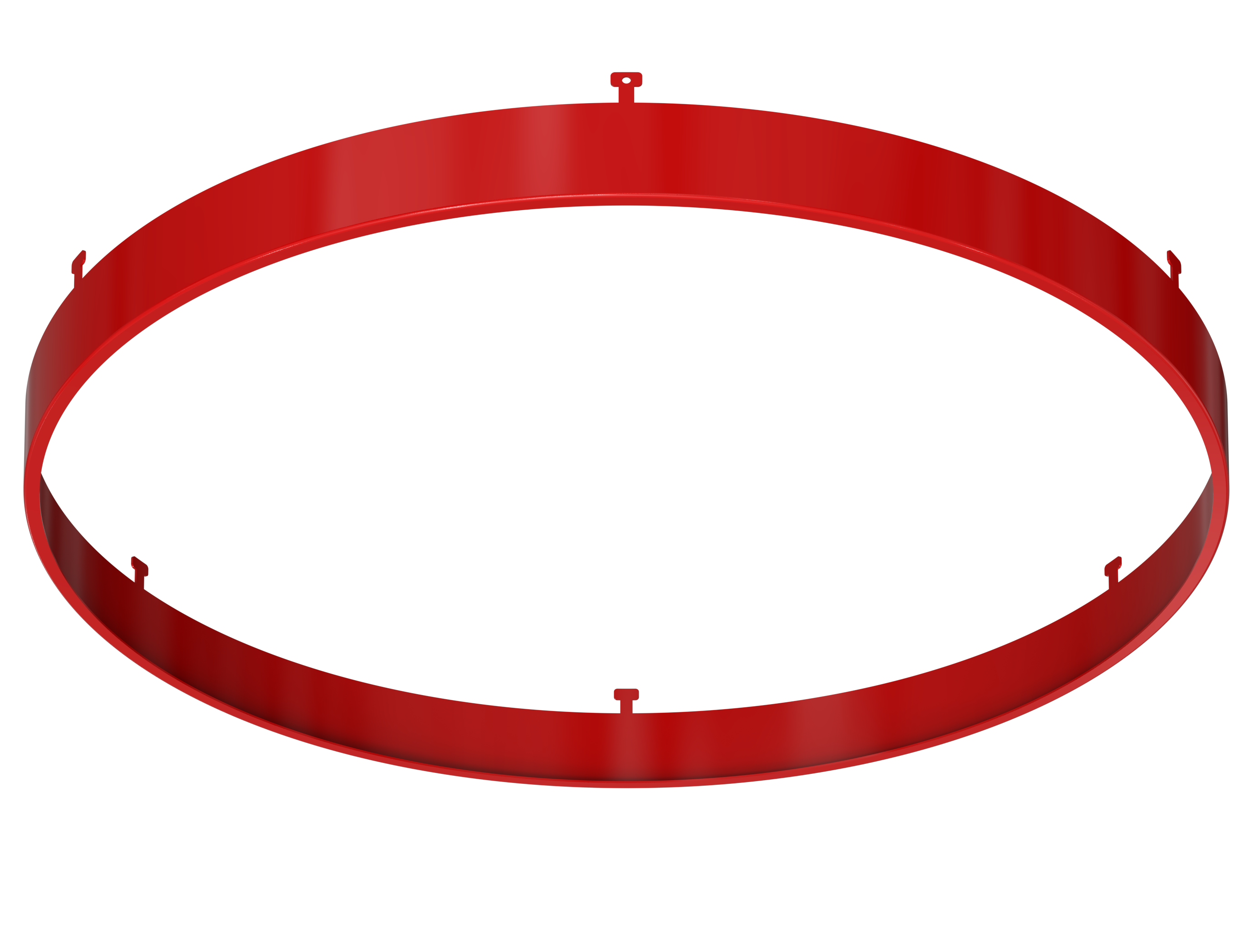 12" Round Red Surface Mount Cover – Goodlite