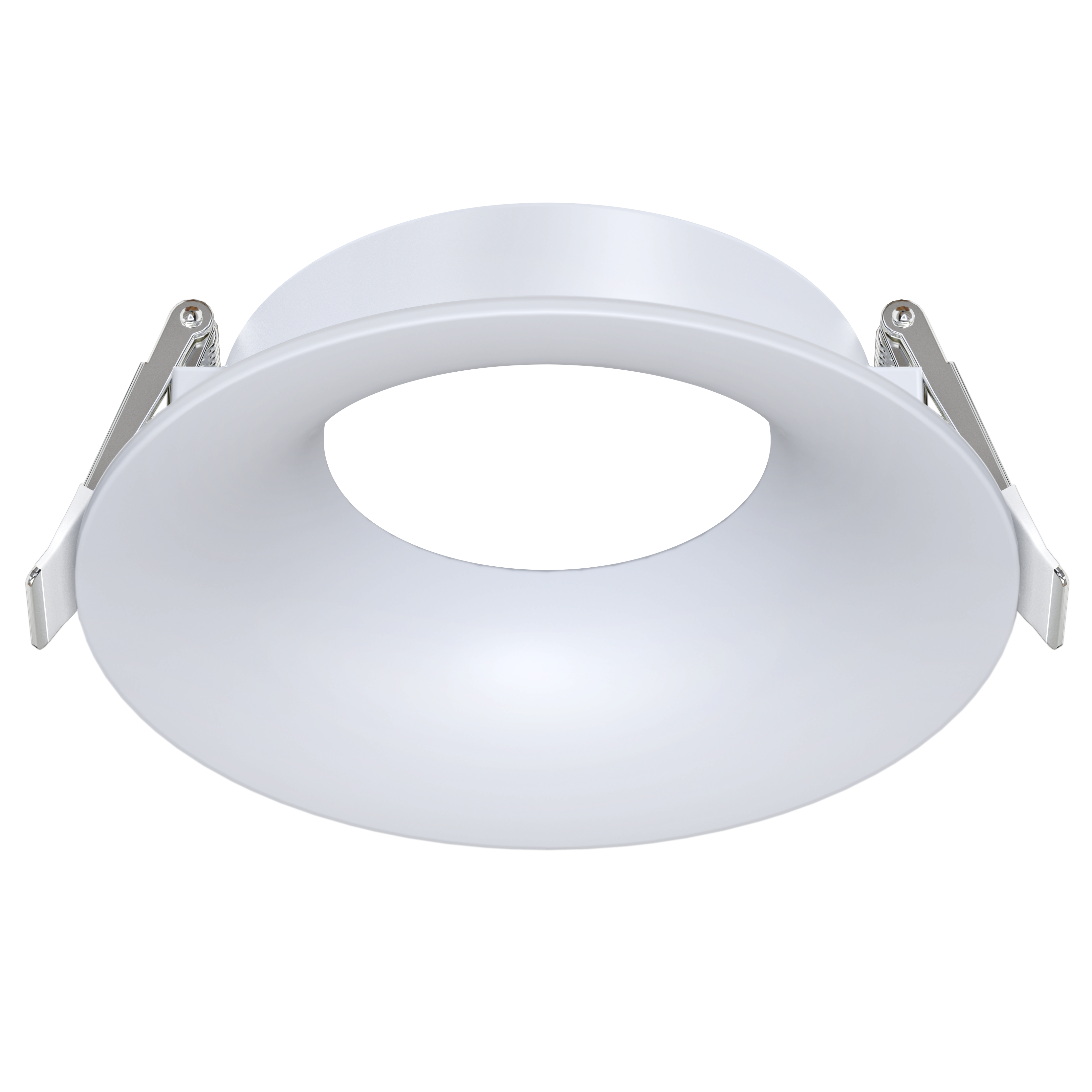 4 Inch White Round Wave Trim – Goodlite
