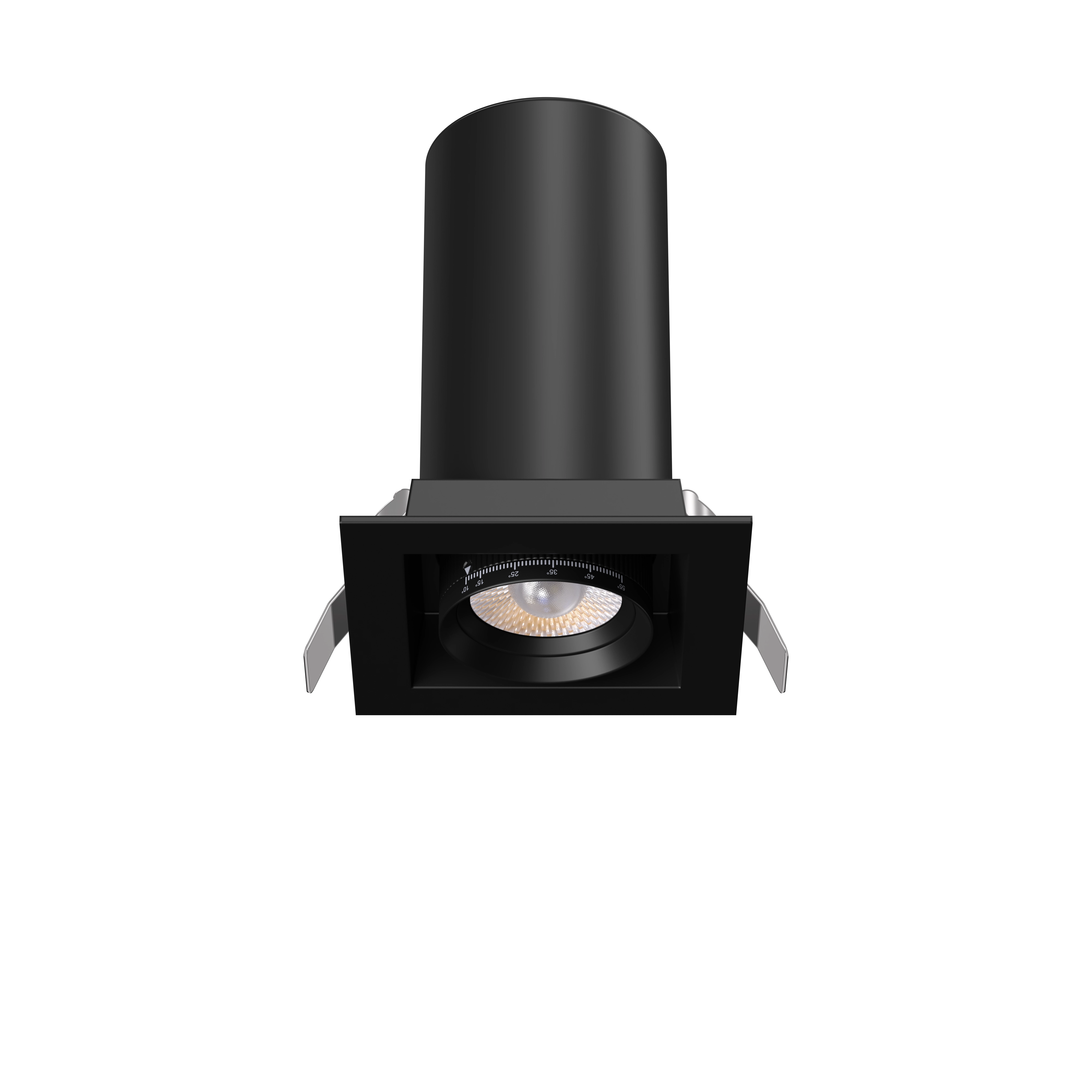 3” Square Retractable Downlight Black – Goodlite